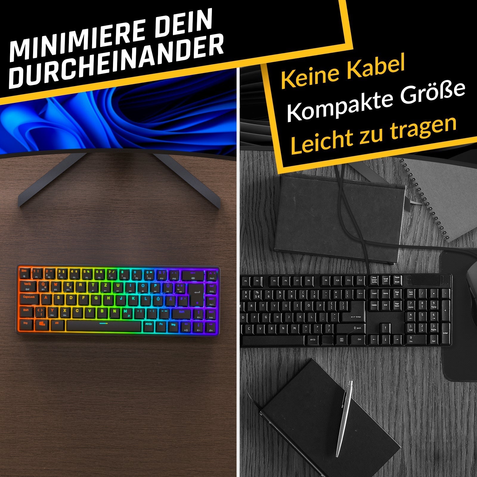 KLIM Shift Wireless 65% Mechanical Gaming Keyboard – KLIM Technologies