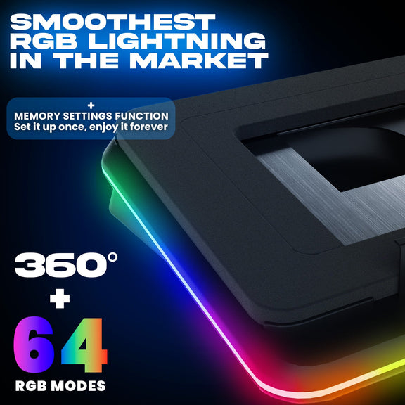 KLIM Turbofrost Laptop Cooling Pad | 4 Turbofans | RGB Lighting – KLIM ...