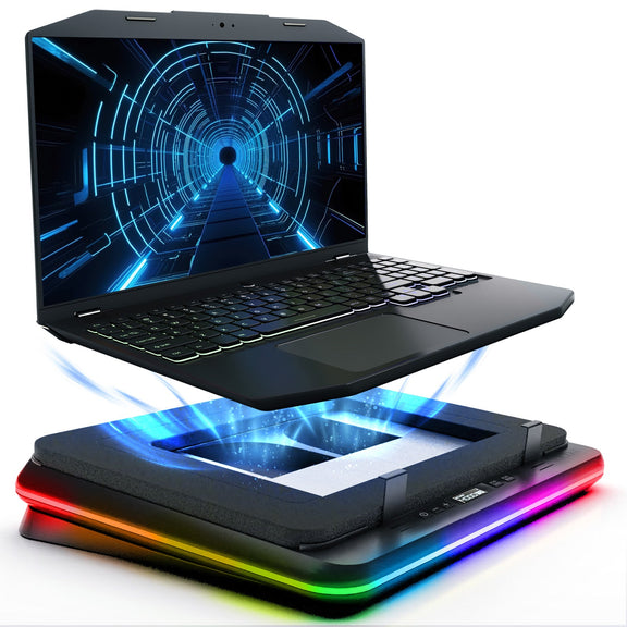 KLIM Turbofrost Laptop Cooling Pad | 4 Turbofans | RGB Lighting – KLIM ...