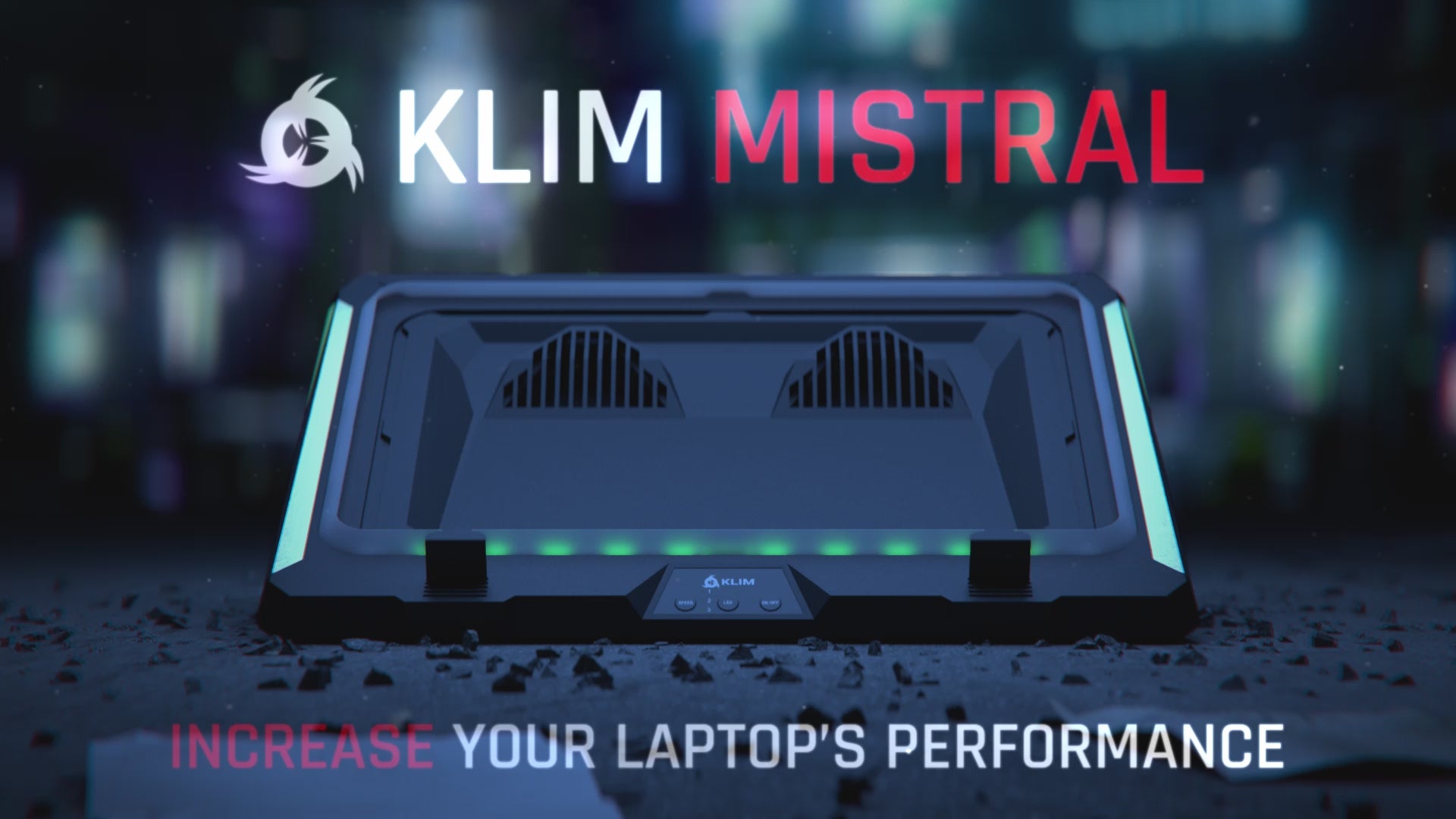 KLIM Mistral Laptop Cooling Pad | 2 Turbofans | RGB Lighting – KLIM ...