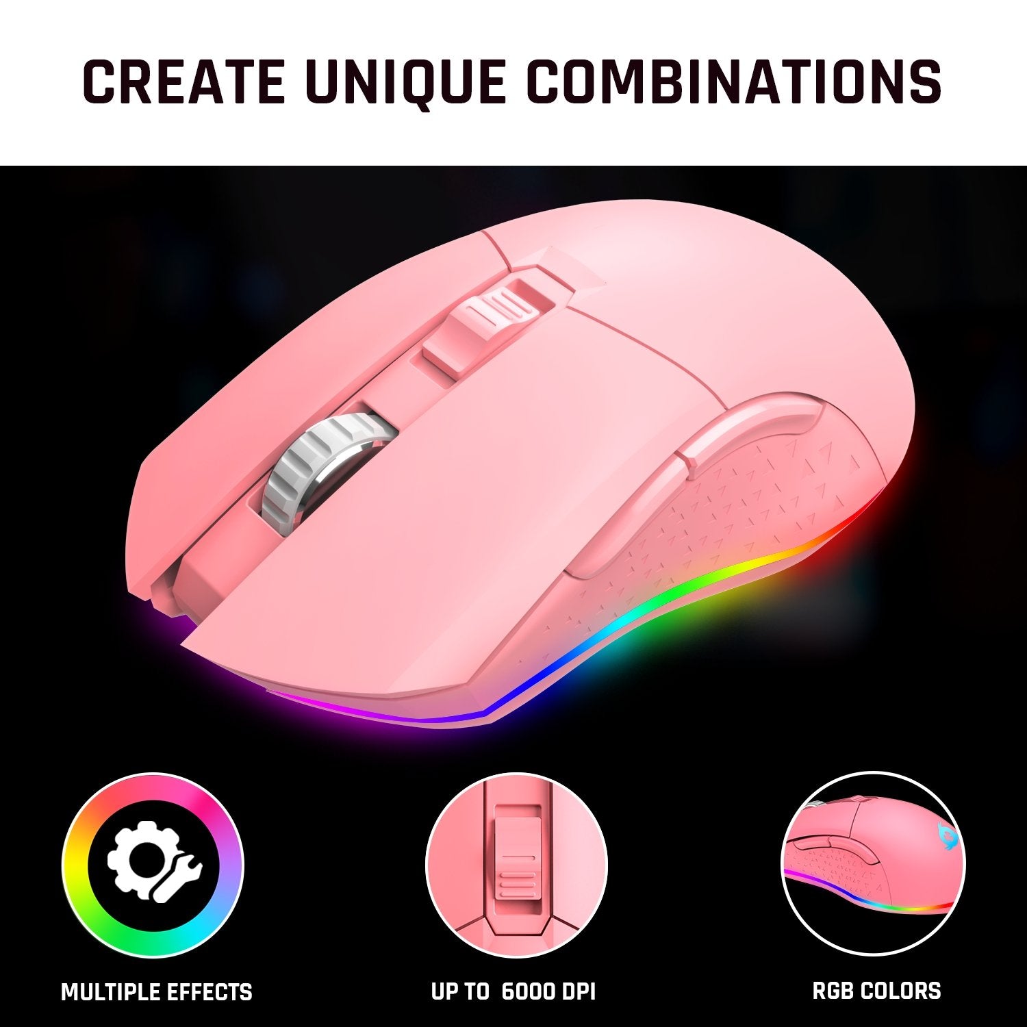 KLIM Blaze Wireless RGB Gaming Mouse | Up to 10000 DPI – KLIM Technologies