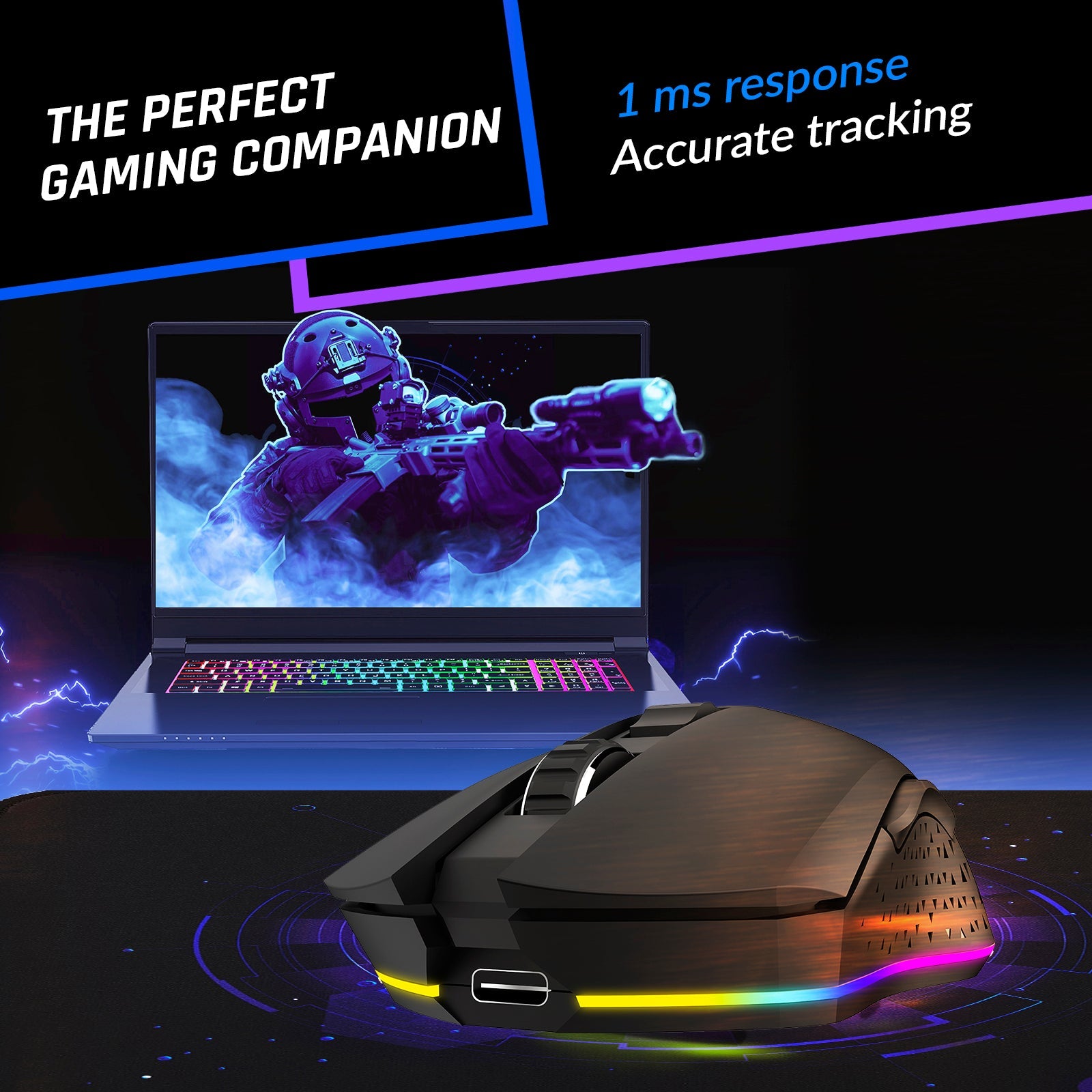 KLIM Blaze Wireless RGB Gaming Mouse | Up to 10000 DPI – KLIM Technologies