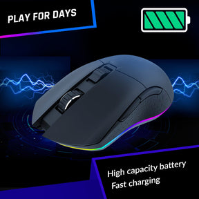 KLIM Blaze Wireless RGB Gaming Mouse | Up to 10000 DPI – KLIM Technologies
