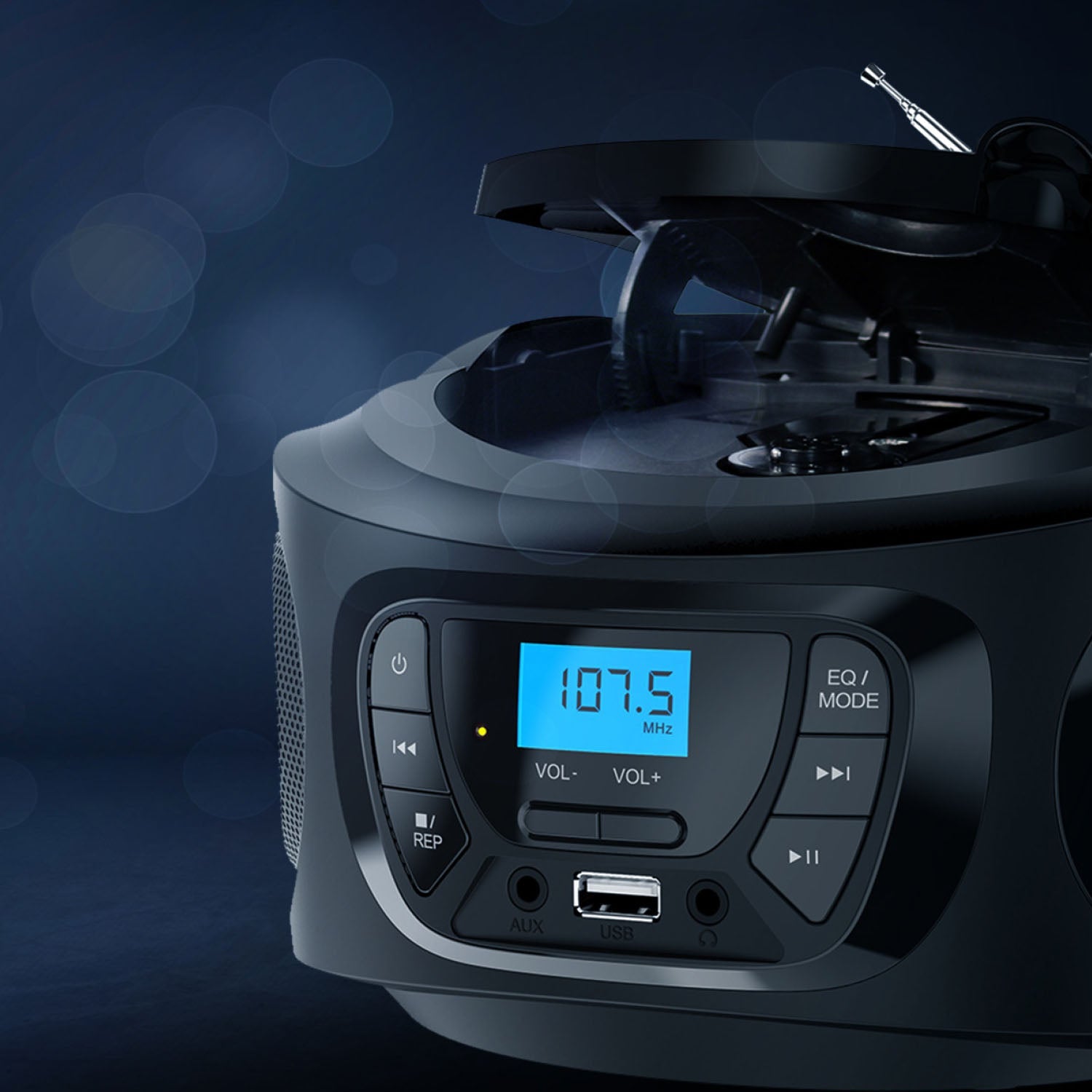 KLIM Boombox Radio CD Player Wireless with Bluetooth & USB – KLIM ...