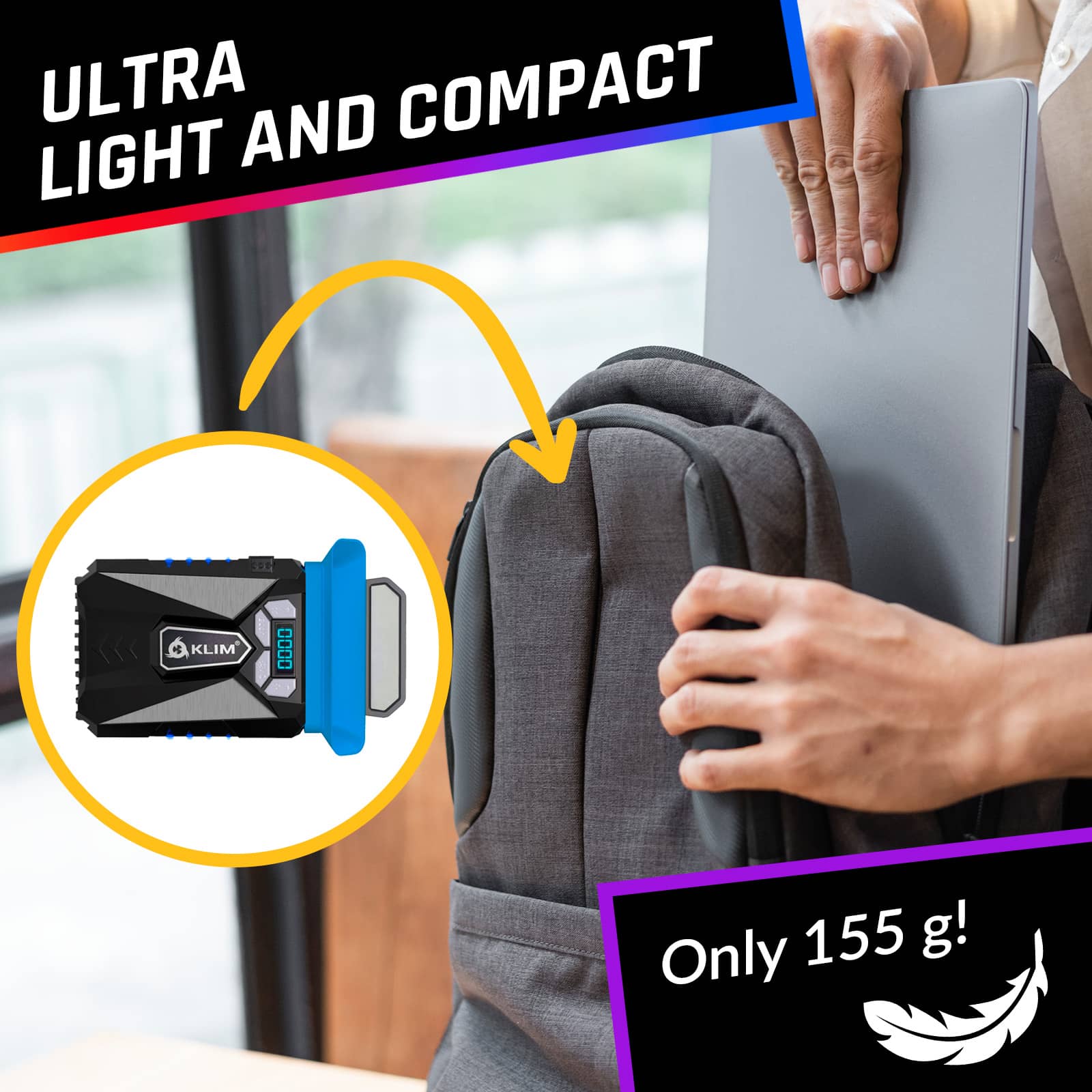 KLIM Cool Vacuum Laptop Cooler | Ultra Portable - 4200 RPM – KLIM ...