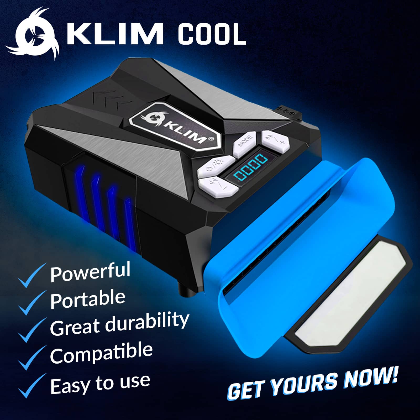 KLIM Cool Vacuum Laptop Cooler | Ultra Portable - 4200 RPM – KLIM ...
