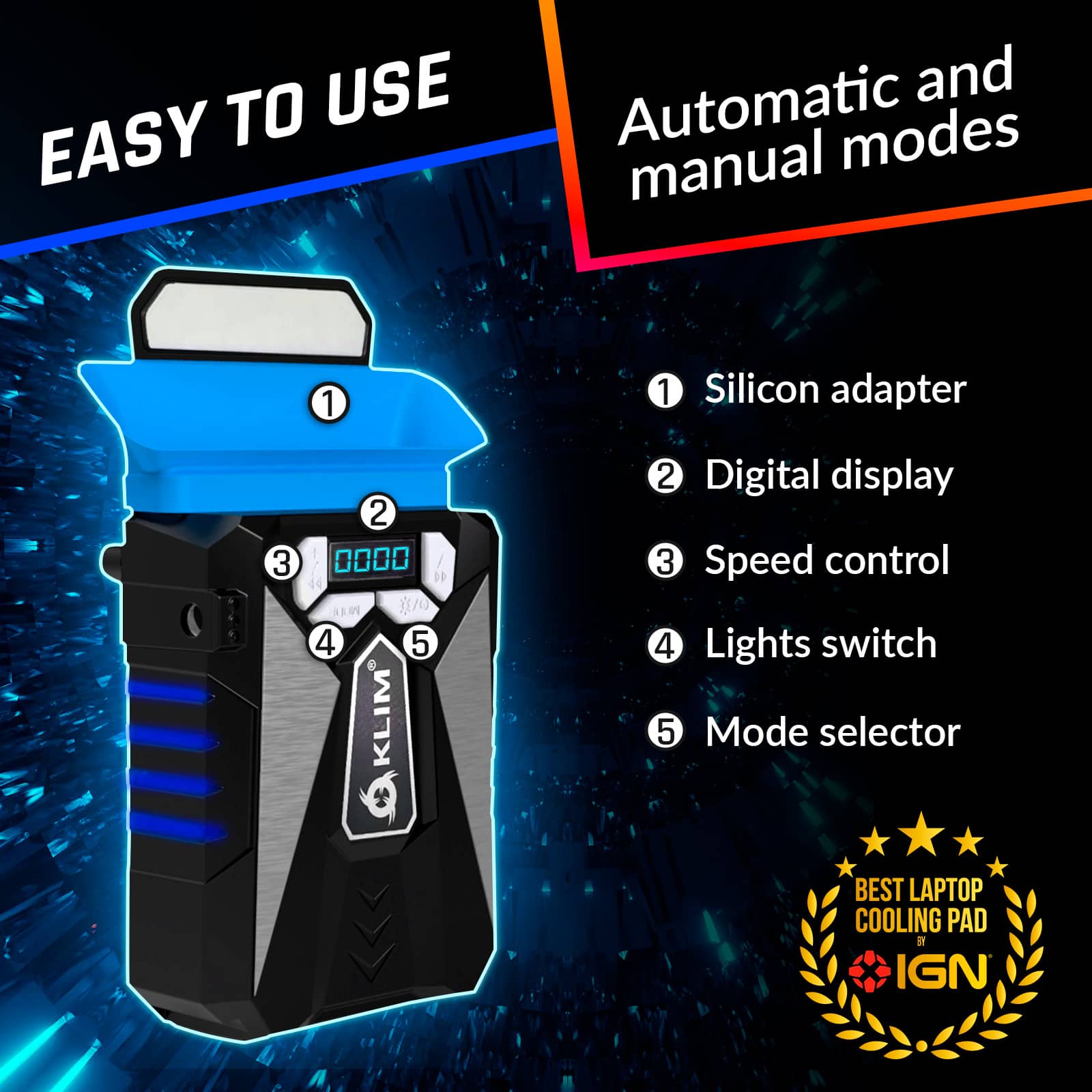 KLIM Cool Vacuum Laptop Cooler | Ultra Portable - 4200 RPM – KLIM ...