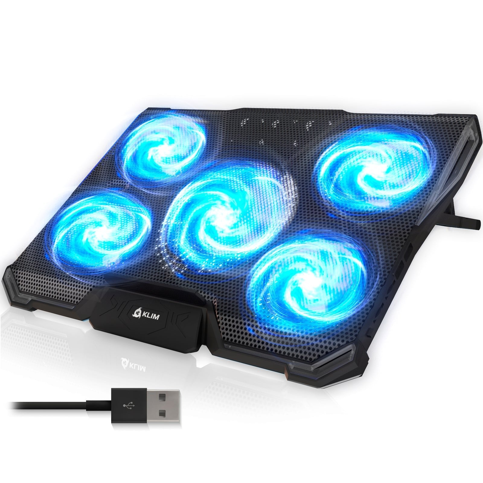 KLIM Cyclone Laptop Cooling Pad | 5 Fans | Silent | 11"-19" Laptops ...