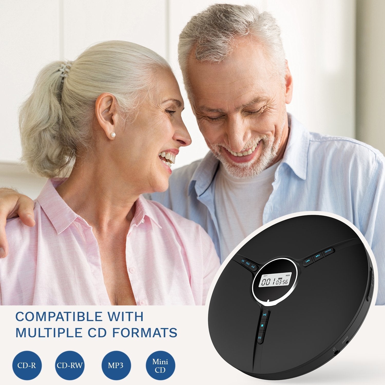 KLIM Discman Portable CD Player | Built-in Rechargeable Battery – KLIM Technologies