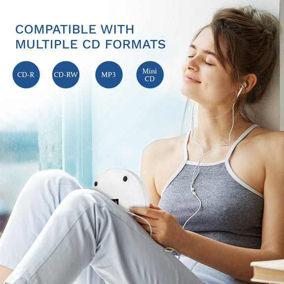 KLIM Discman Portable CD Player | Built-in Rechargeable Battery – KLIM ...