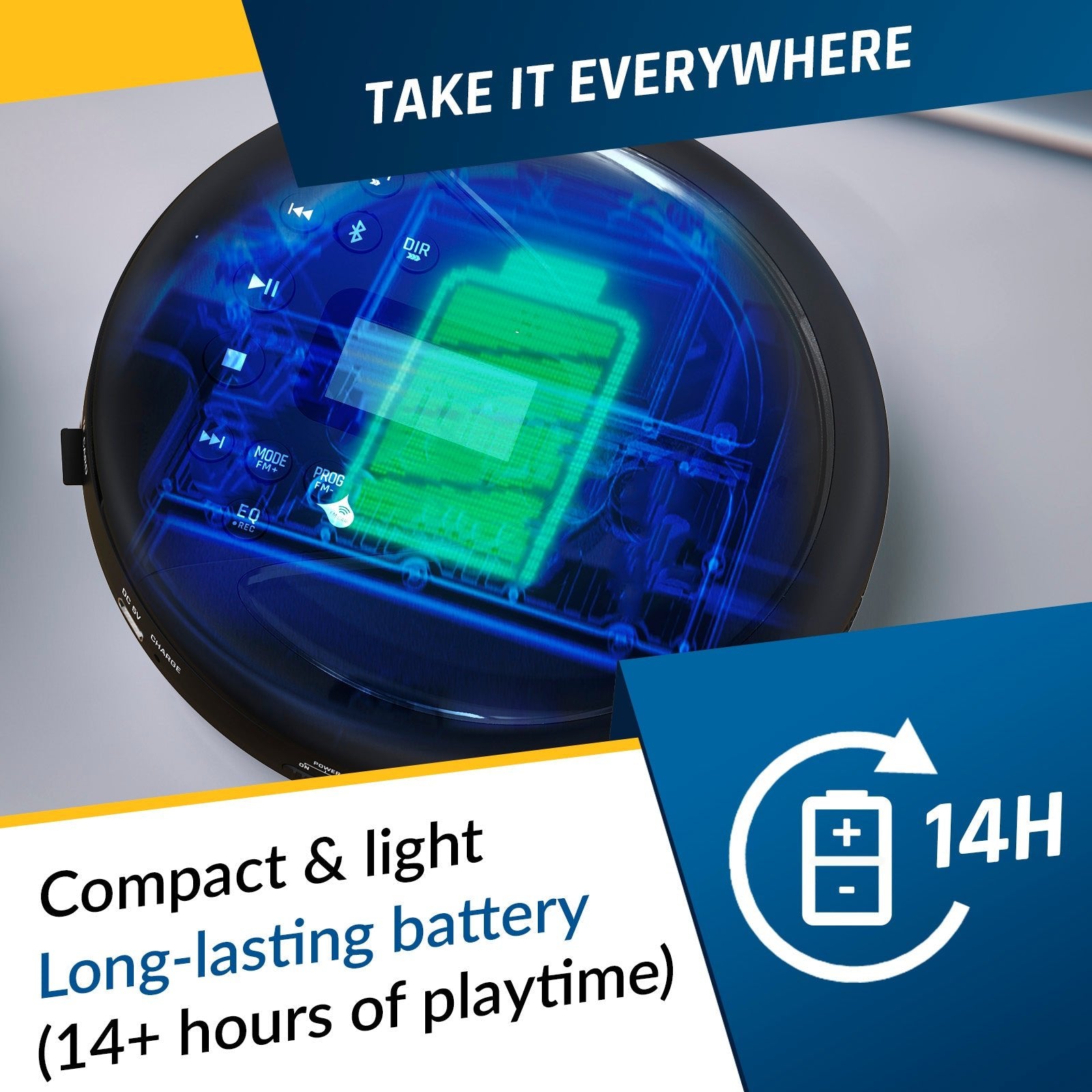 KLIM Discover Portable CD Player | SD Card Reader – KLIM Technologies