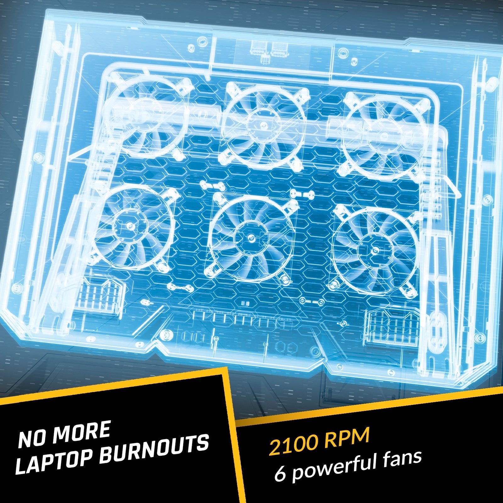 KLIM Glacier Cooling Pad | 6 Fans | RGB Lighting – KLIM Technologies