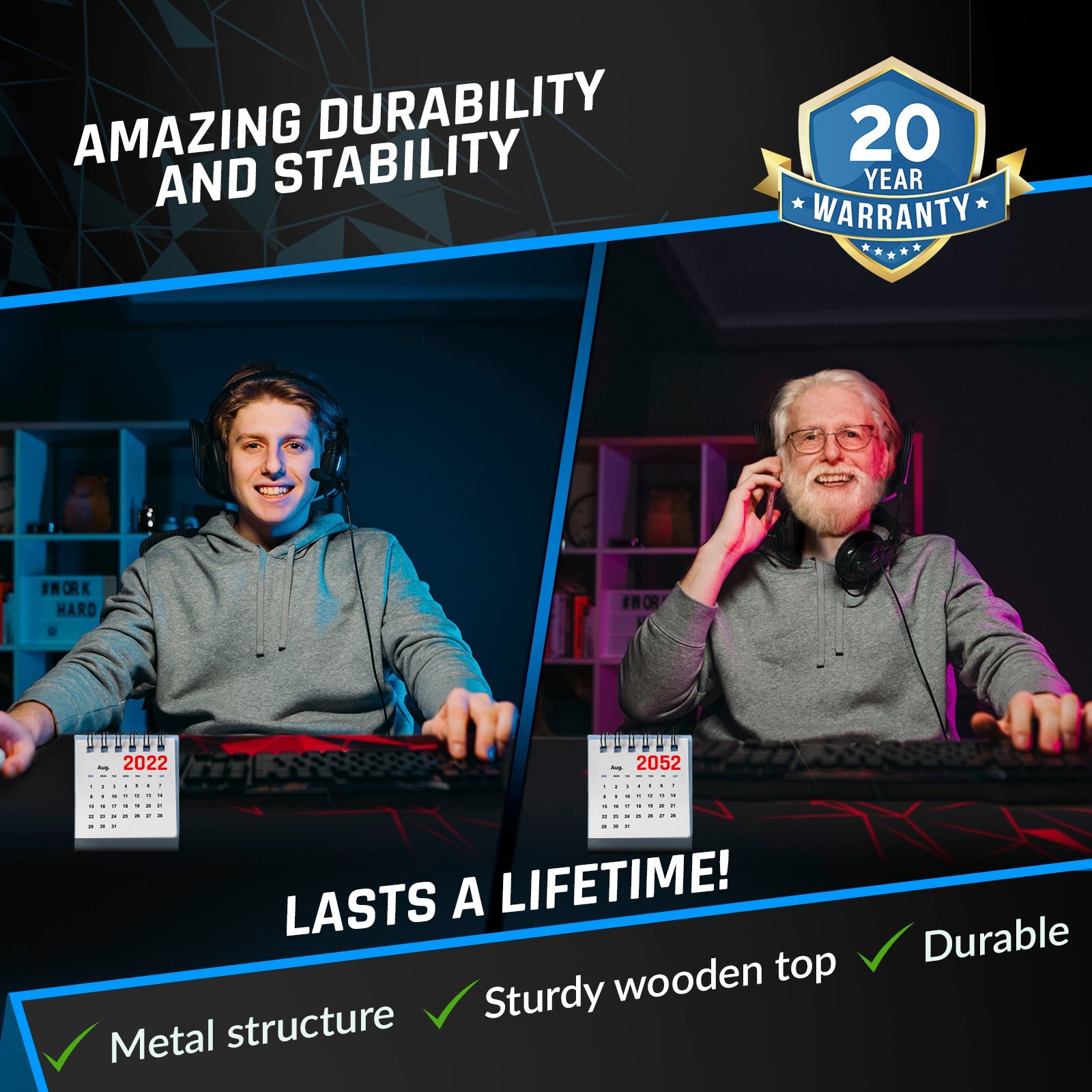 KLIM K152 Gaming Desk - RGB Lighting, Spacious & Ergonomic – KLIM ...