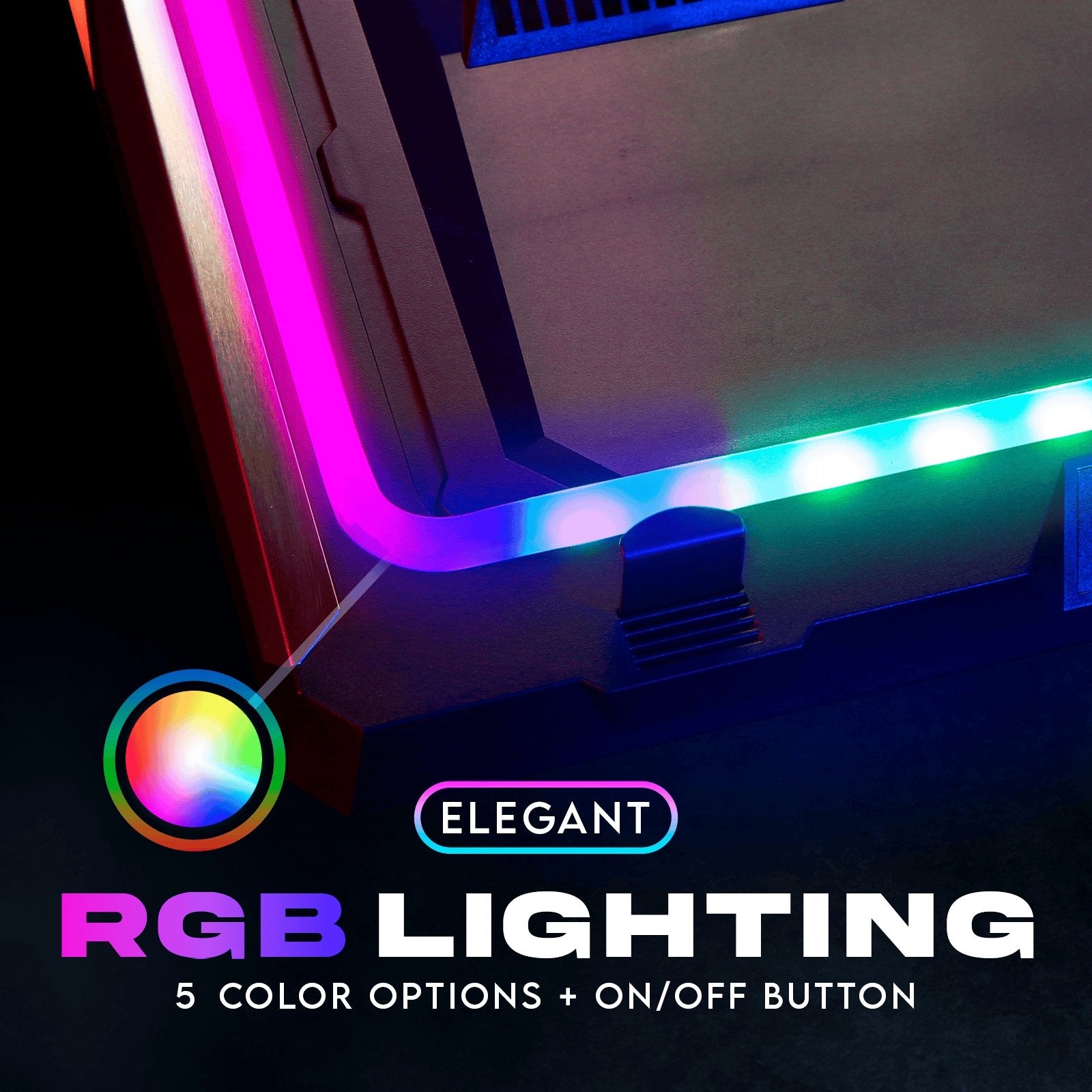 KLIM Mistral Laptop Cooling Pad | 2 Turbofans | RGB Lighting – KLIM ...