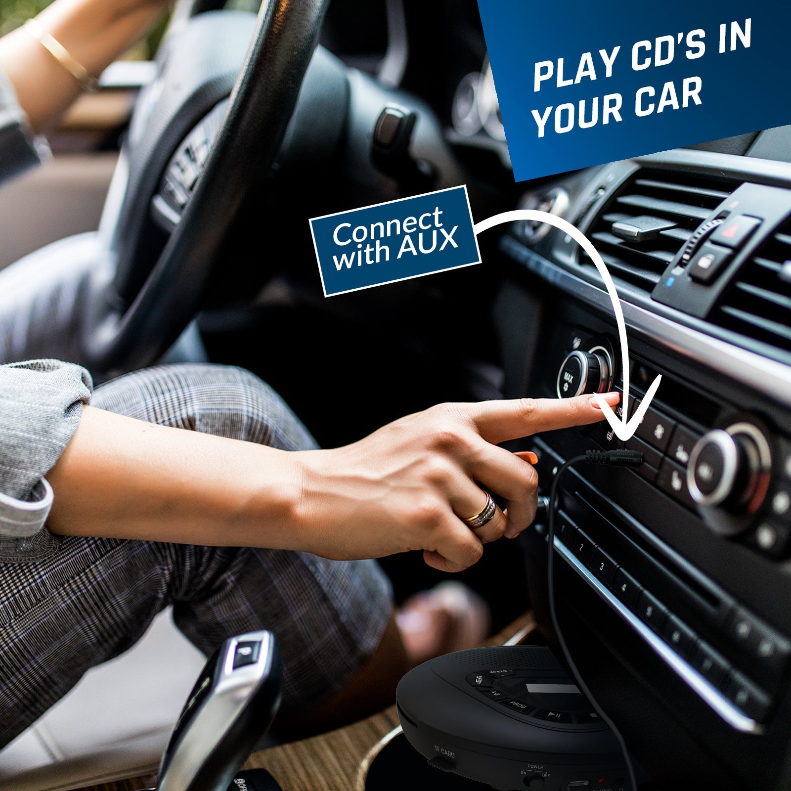 KLIM Speaker Portable CD Player with Speakers – KLIM Technologies