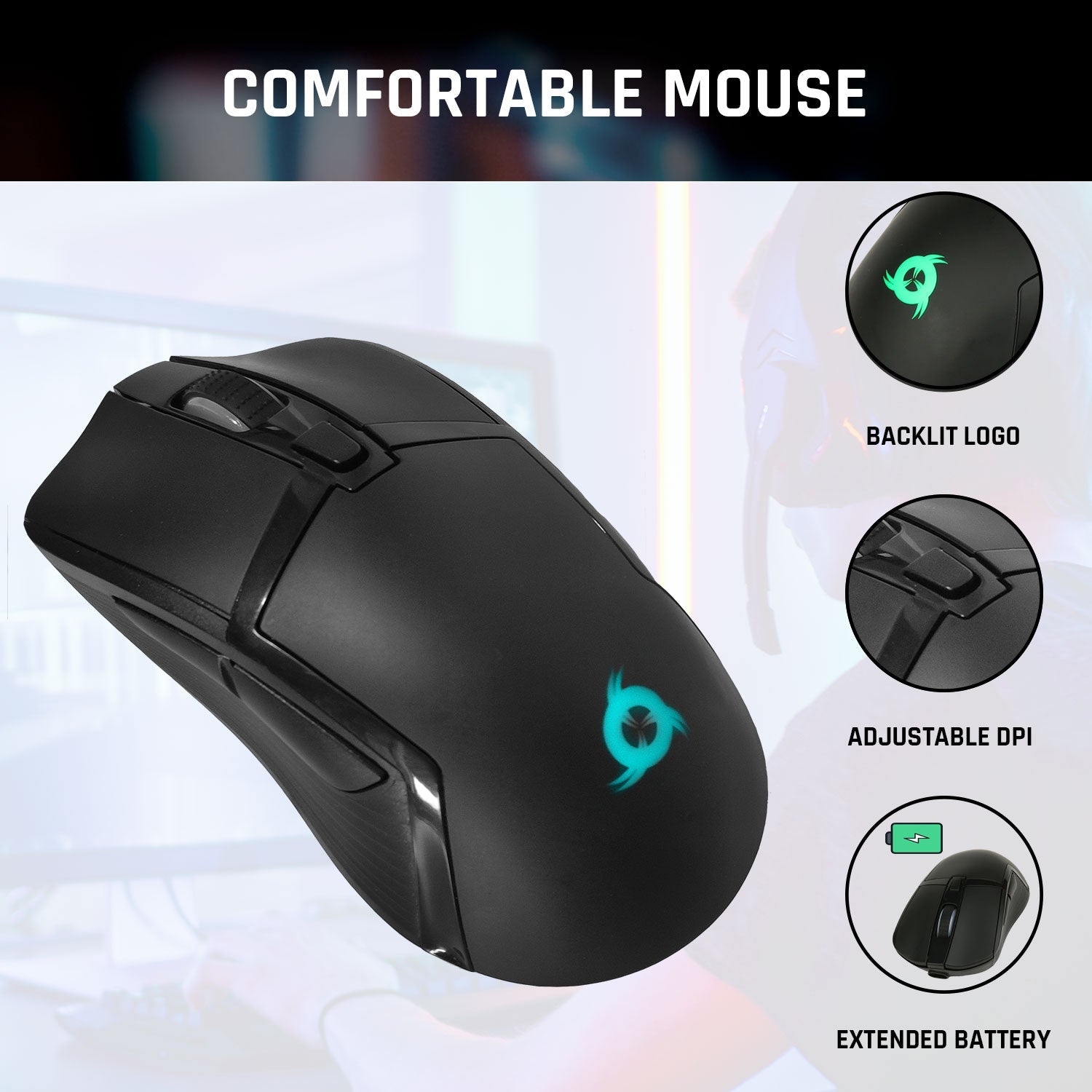 KLIM Tandem Wireless Keyboard and Mouse Set - Single USB Dongle – KLIM ...